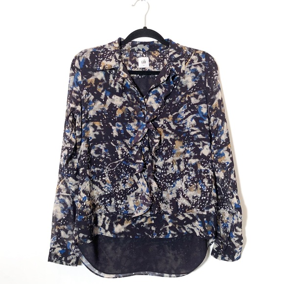 CAbi | Tops | Cabi Starry Night Ruffle Blouse | Poshmark